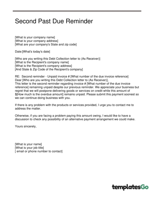 Debt Collection Letter with 4 Effective Examples