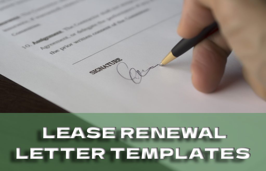Lease Renewal Letter Samples
