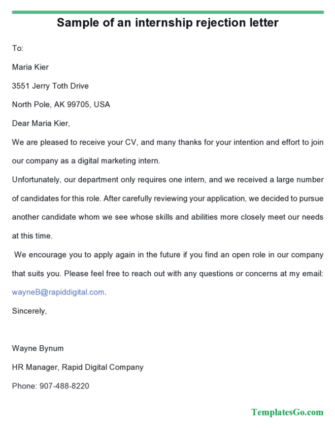 3 Steps For A Good Rejection Letter After Interview