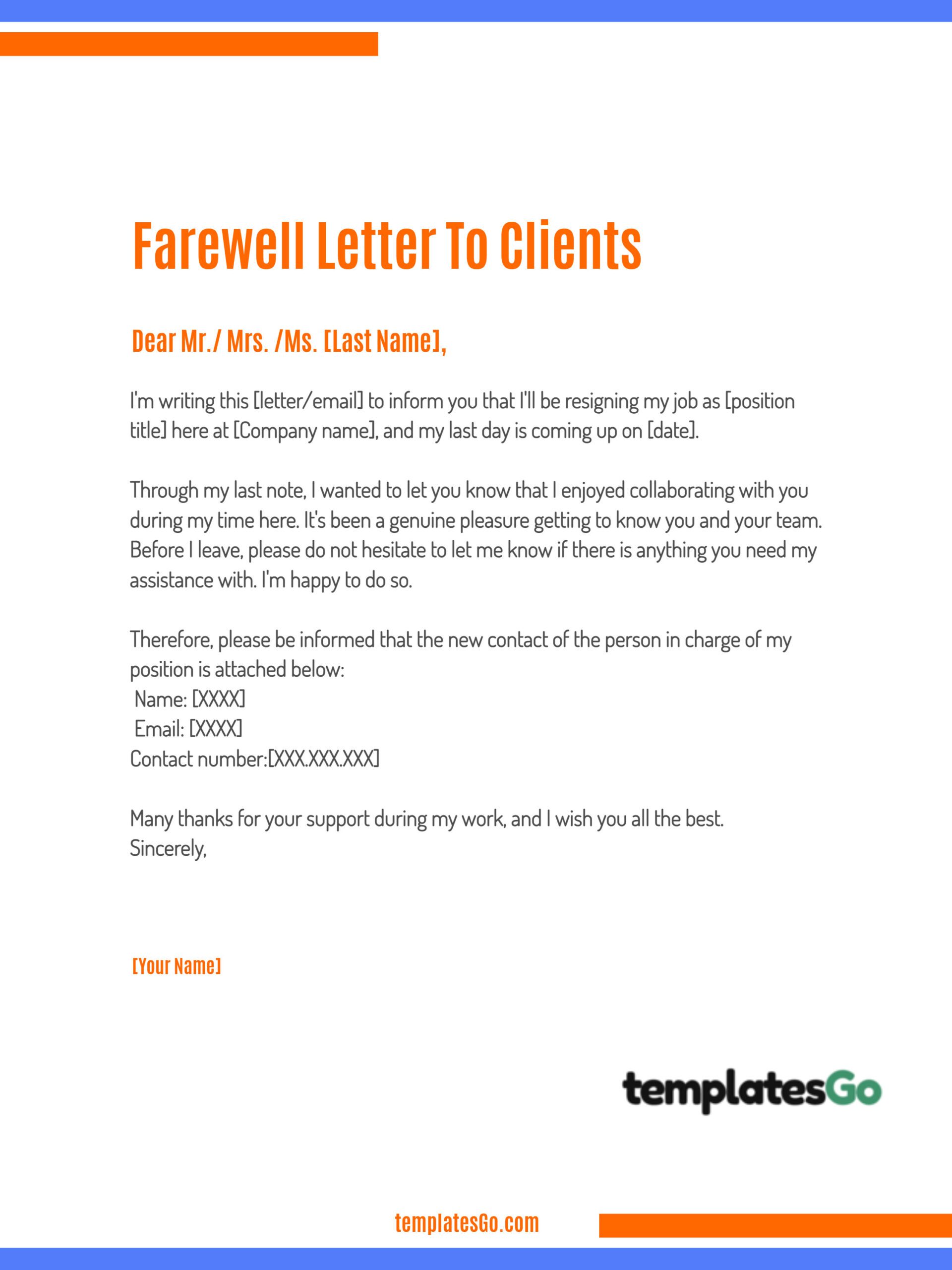 Create A Touching Goodbye Letter To Coworkers