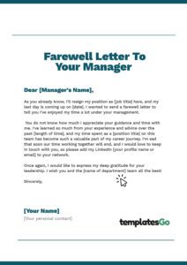 Create A Touching Goodbye Letter To Coworkers