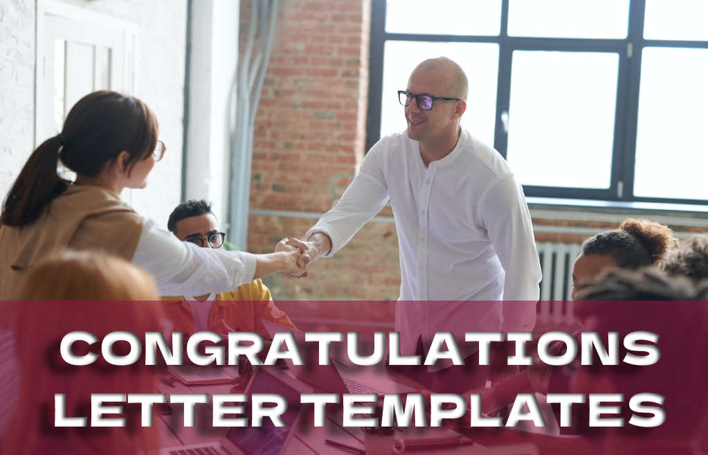 Congratulations Letter At Work Templates