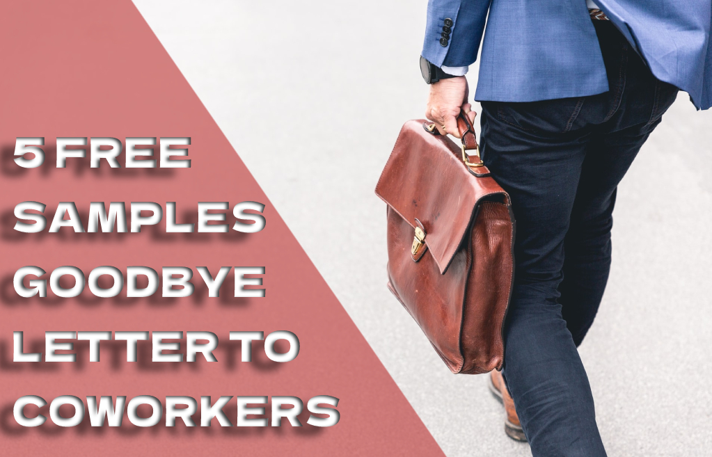 Create A Touching Goodbye Letter To Coworkers