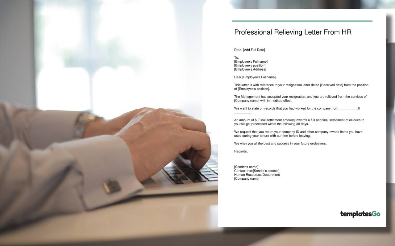 Relieving Letter-How To Write With 4 Professional Templates