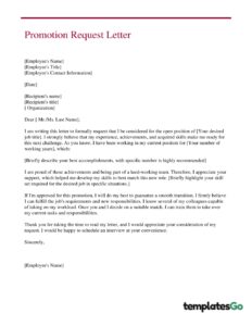 Writing A Strong Promotion Request Letter (+Free Templates)
