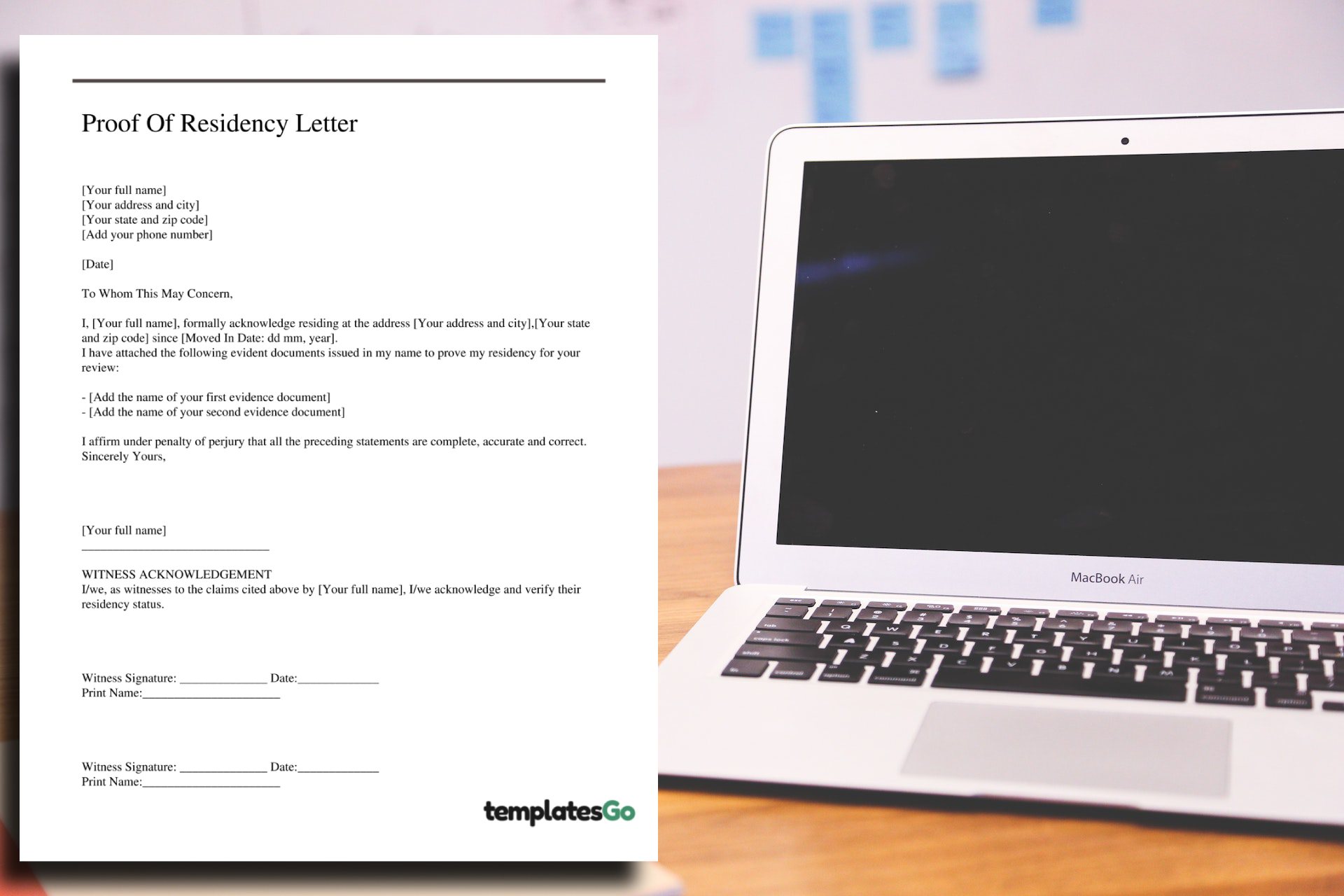 Proof of Residency Letter - 5 + Legal Templates