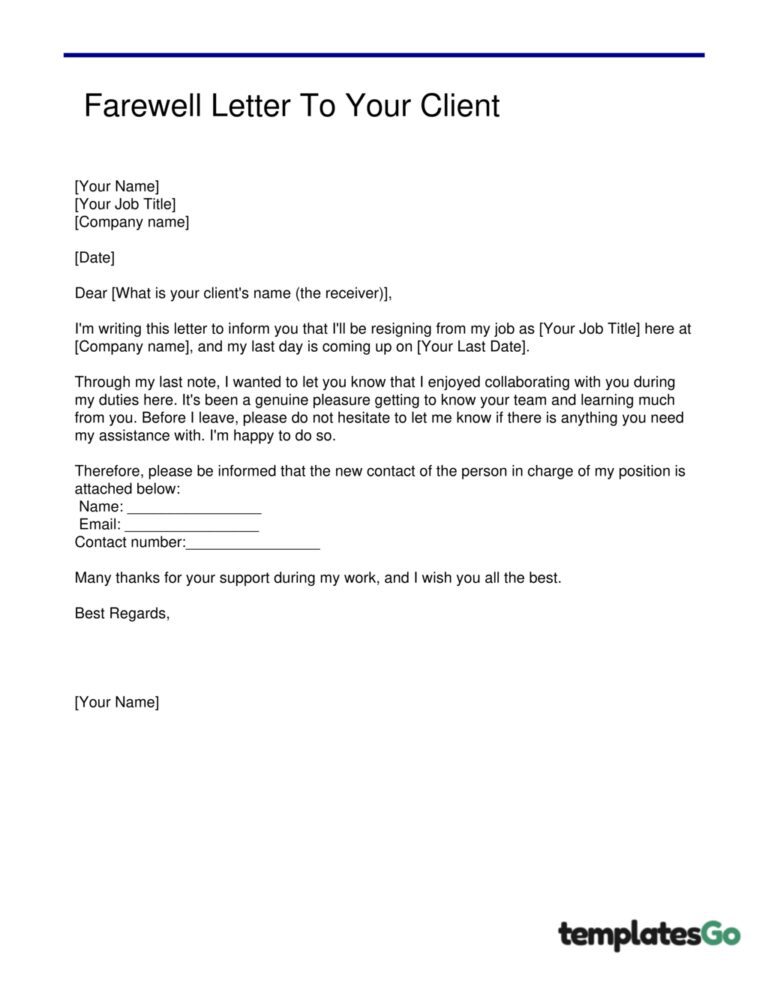 Create A Touching Goodbye Letter To Coworkers