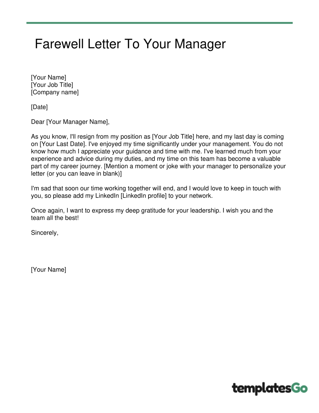 Create A Touching Goodbye Letter To Coworkers