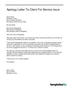Letter Of Apology Free Templates & How To Write