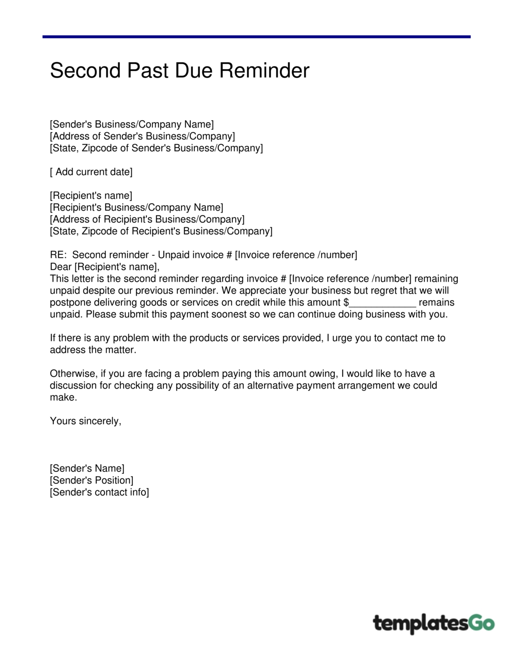 Debt Collection Letter with 4 Effective Examples