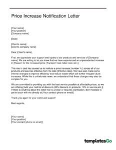 Price Increase Letters & How To Inform Your Clients Professionally