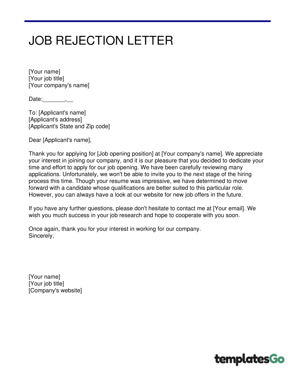 3 Steps For A Good Rejection Letter After Interview