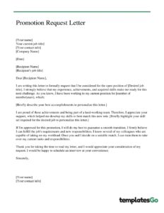 Writing A Strong Promotion Request Letter (+Free Templates)
