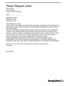 How To Write A Raise Request Letter + Free Templates