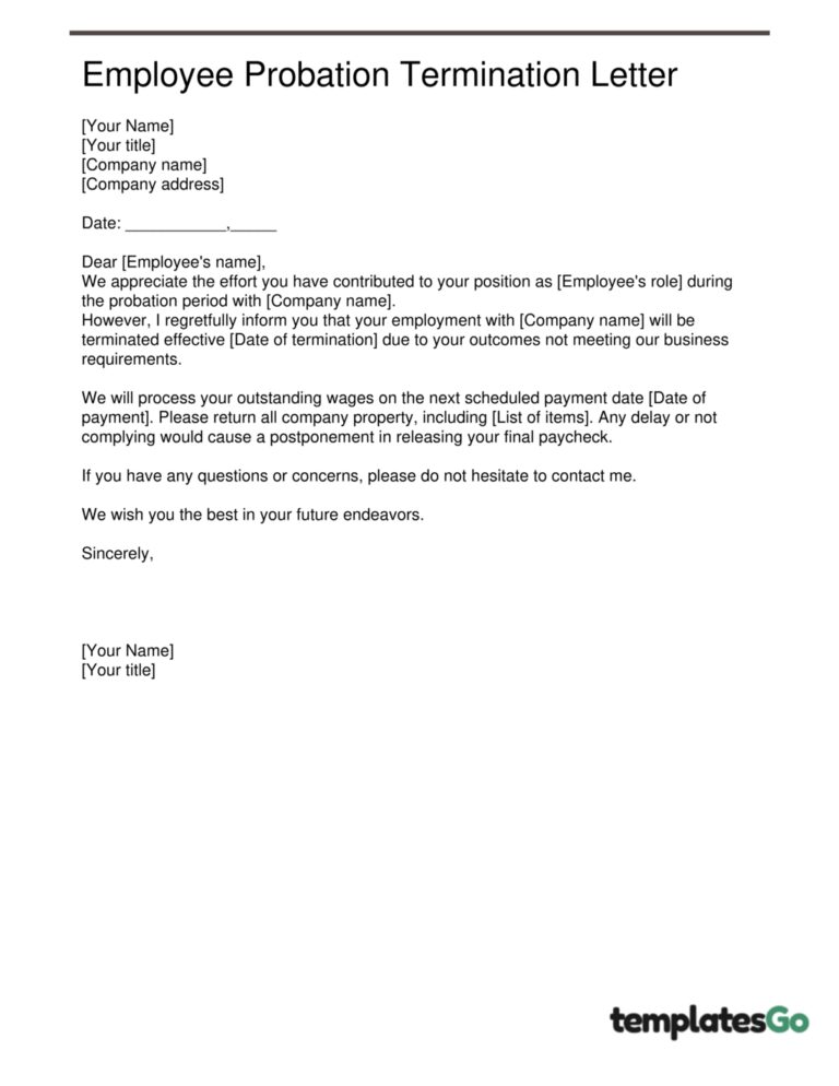 Top Free Samples Contract/Employee Termination Letter Company Needs