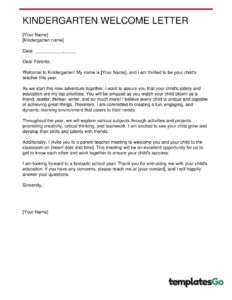 Get Your Free Teacher Introduction Letter To Parents Templates