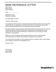 Useful Bank Letter Templates You Need To Know