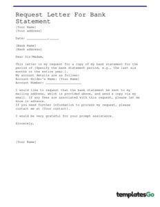 Useful Bank Letter Templates You Need To Know
