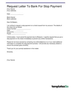 Useful Bank Letter Templates You Need To Know
