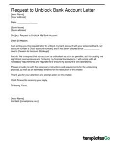 Useful Bank Letter Templates You Need To Know