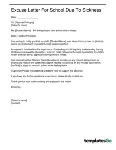 Make An Excuse Letter For School - Easy and Quick Generator